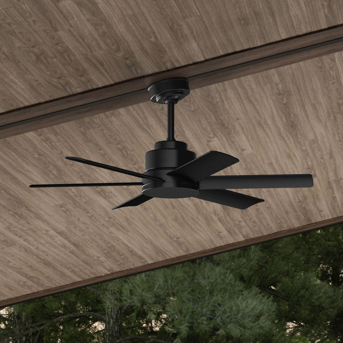 Hunter Fan Hunter Deckenventilator Kennicott 112 cm mattes schwarz ...